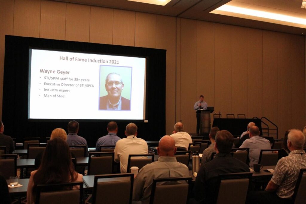 Wayne Geyer Inducted Into STI/SPFA Hall of Fame at 2021 Annual Meeting ...