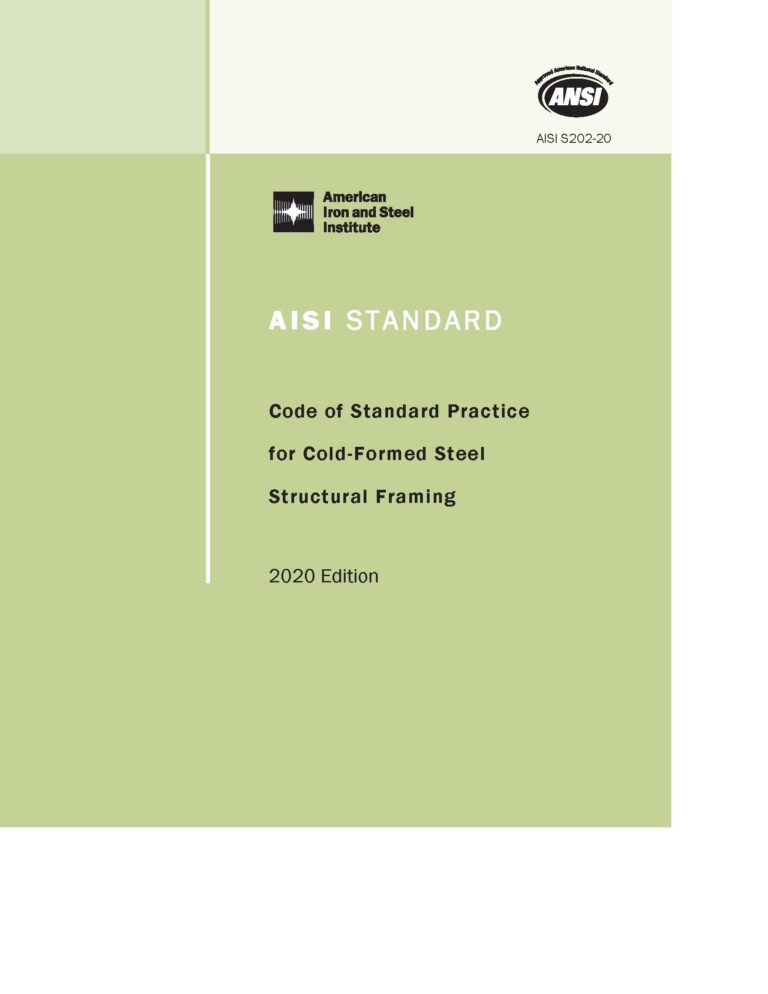 AISI Design Standards (S100-, S200-, S300-, S400-Series) - Build Using ...