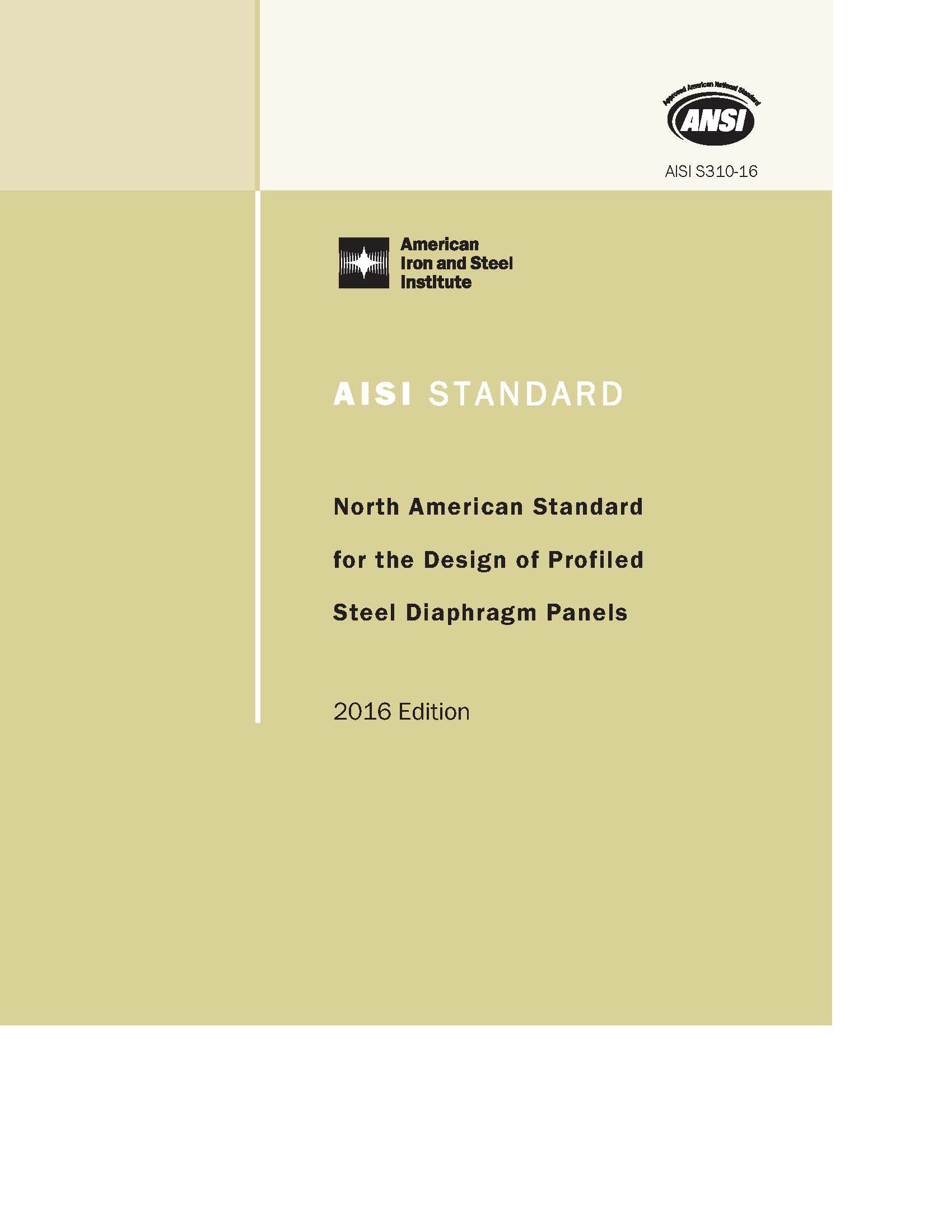 AISI Design Standards Adopted In 2018 Edition I-Codes - Build Using Steel