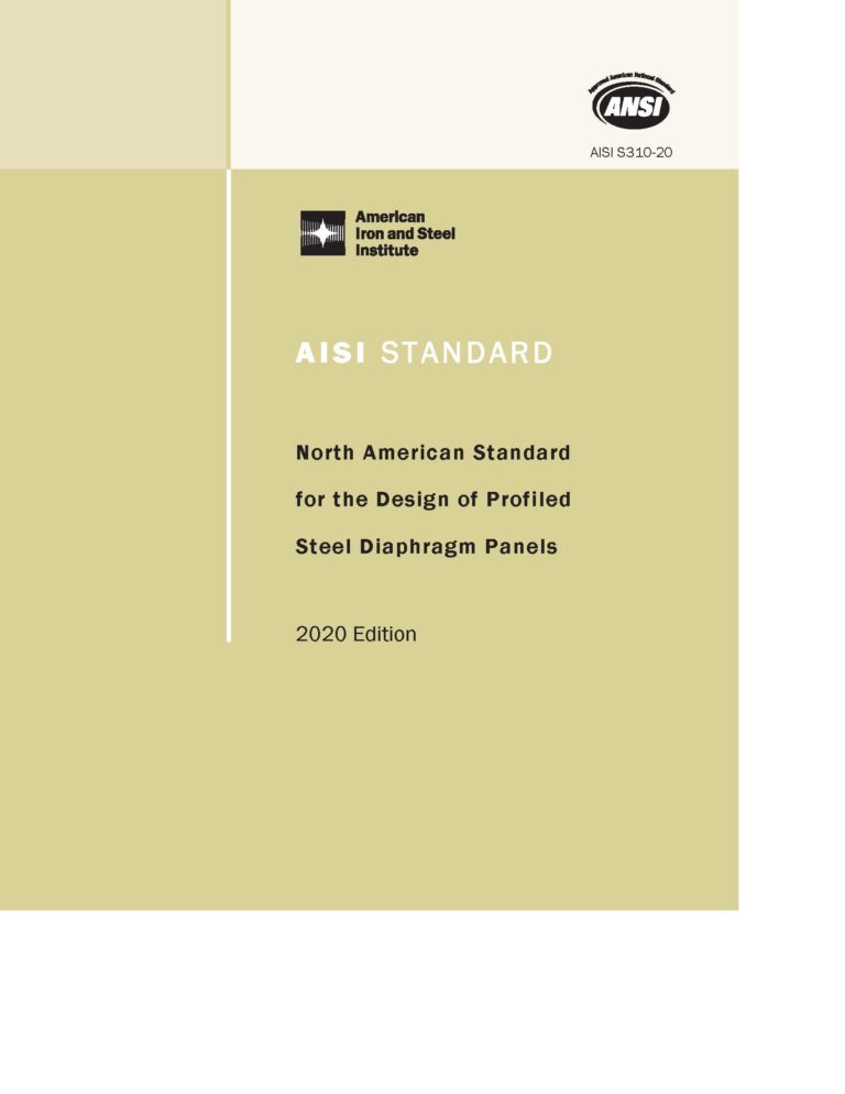 AISI Design Standards Adopted In 2021 Edition I-Codes - Build Using Steel
